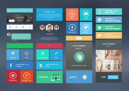 Free UI elements (.Psd) скачать бесплатно | GraphicsLand